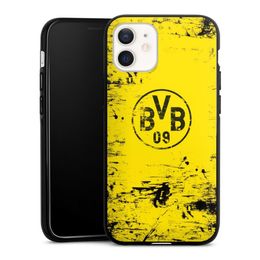 DeinDesign iPhone 12 Handy Silikon H&uuml;lle Case schwarz Handyh&uuml;lle Borussia Dortmund Bvb Official Licensed Product