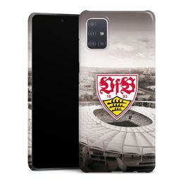 DeinDesign Galaxy A51 Handy Premium Case Smartphone Handyh&uuml;lle Schutzh&uuml;lle gl&auml;nzend Official Licensed Product Vfb Stuttgart Stadium Premium Case