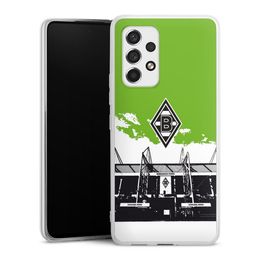 DeinDesign Galaxy A53 5G Handy Silikon H&uuml;lle Case transparent Handyh&uuml;lle Borussia M&ouml;nchengladbach Stadium Merchandise Silikon Case