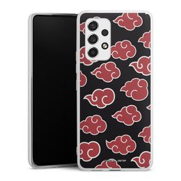 DeinDesign Galaxy A53 5G Handy Silikon H&uuml;lle Case transparent Handyh&uuml;lle Akatsuki Pattern Naruto Shippuden Silikon Case