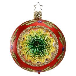 Inge Glas INGE-GLAS® Weihnachtsbaumkugel funkelnder Reflex rot Ø6cm (1 St)