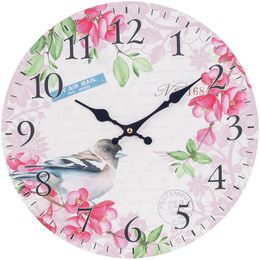Signes Grimalt - Wand adorno Uhr Blume Uhren Blanco 4x34x34cm 30298 - Blanco
