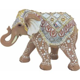 Signes Grimalt - Elefantenfigur Figuren Elefant -Figur Afrikaner und Elefanten Brown 7x20x15cm 28744 - Marrón