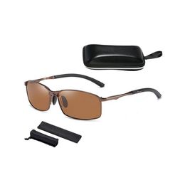 FeelGlad Sonnenbrille Sonnenbrille Herren Damen Polarisiert Fahrerbrille Unisex UV400 Schutz (Spar-Set) schwarze Linse