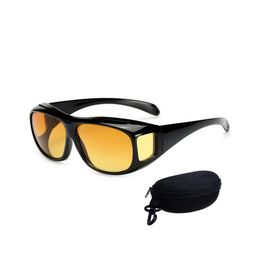 FeelGlad Sonnenbrille Überzieh Sonnenbrille Auto Sonnen-Überbrille UV400 polarisiert