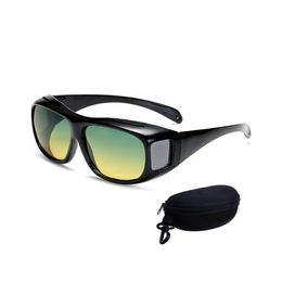 FeelGlad Sonnenbrille Überzieh Sonnenbrille Auto Sonnen-Überbrille UV400 polarisiert