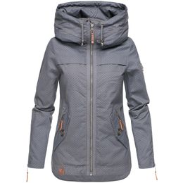 Navahoo Damen Moderner Outdoorjacke &Uuml;bergangsparka aus Baumwolle mit Kapuze Wekoo
