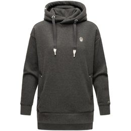 Navahoo Damen Kapuzensweatshirt Kuscheliger Hoodie mit Oversize Look Silberengelchen