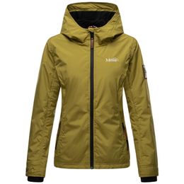 Marikoo Damen Sportliche Outdoorjacke &Uuml;bergangs Regenjacke mit Kapuze Brombeere
