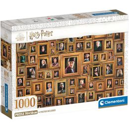 Clementoni® Puzzle Impossible, Harry Potter Compact, mit neuer Compact Box, 1000 Puzzleteile, Made in Europe; FSC® - schützt Wald - weltweit, bunt