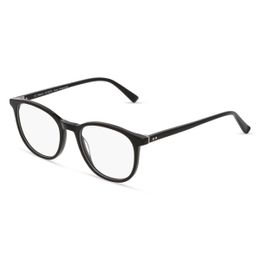 Fielmann LN 028 CL Unisex-Brille inkl. Gläser Vollrand Panto Acetat-Gestell 51mm/19mm/145mm, schwarz