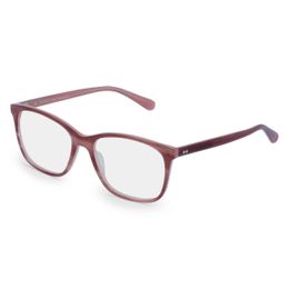 Fielmann MI 004 CL Damen-Brille inkl. Gläser Vollrand Eckig Acetat-Gestell 53mm/16mm/135mm, pink