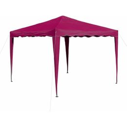 Dema Pavillon Gartenpavillon Faltpavillon Alu/Metall 3x3m Bordeaux Garten Partyzelt