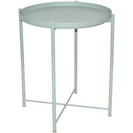 Möbel Direkt Online - Metalltisch Celli rund mit abnehmbarer Tischplatte, grün