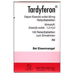 Pierre Fabre Tardyferon Depot-Eisen(II)-sulfat 80 mg Retardtab. 100 St