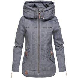 Navahoo Damen Moderner Outdoorjacke Übergangsparka aus Baumwolle mit Kapuze Wekoo