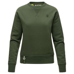 Navahoo Damen Stylischer Kapuzensweatshirt Pullover mit Rundhals-Ausschnitt ZUCKERSCHNECKE