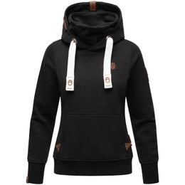 Navahoo Damen Kapuzensweatshirt Weicher Hoodie mit dicken Tunnelzugkordeln & Kapuze Raniaa