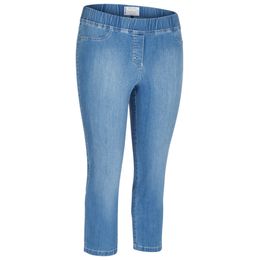 KjBRAND Große Größen: Jeggings in 7/8-Länge, in leichter Denim-Qualität, blue Denim, Gr.54