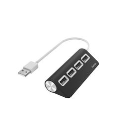 Hama Hama USB-Hub 4-fach schwarz Netzwerk-Adapter