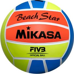 Mikasa Beachvolleyball Beach Star Neon-Gelb / Neon-Orange / Blau