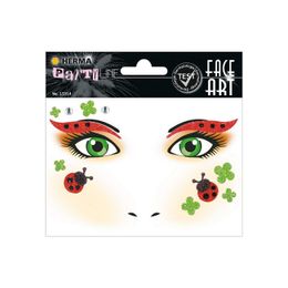 Herma Schmuck-Tattoo Herma Face Art Sticker Gesichter "Marienkäfer"