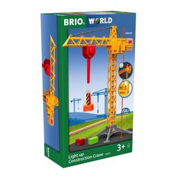 Brio® Spielzeugeisenbahn-Erweiterung Brio World Eisenbahn Zubehör Großer Baukran mit Licht 5 Teile 33835