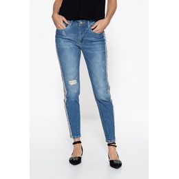 ATT Jeans Straight-Jeans Mara mit Einsätzen an den Seitennähten