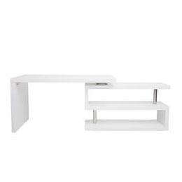 Miliboo Design-Schreibtisch matt Weiß verstellbar MAX