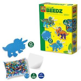 Ses Creative® Bügelperlen Set GREEN BEEDZ Triceratops mehrfarbig