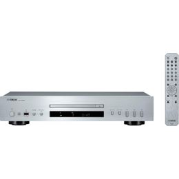 Yamaha CD-S303 CD-Player (CD, Display mit Uhranzeige, Displaybeleuchtung, USB-Aufnahme), silberfarben