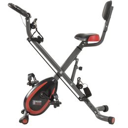 Motive Fitness by U.N.O. Heimtrainer Multi-Function X-BIKE (mit/ohne Unterlegmatte), inkl. Seilzug für Arme und Beine, rot|schwarz