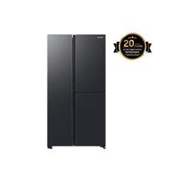 Samsung Side by Side Kühlschrank mit AI Energy Mode und Beverage Center™ (innen), 645 L Black