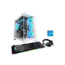 CSL Aqueon C55117 Advanced Edition Gaming-PC (Intel® Core i5 13400F, Radeon RX 7600, 16 GB RAM, 1000 GB SSD, Wasserkühlung), weiß