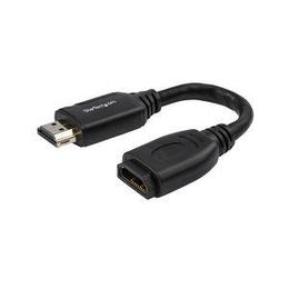 StarTech.com Videoadapter, HDMI-Stecker - HDMI-Buchse, 4096 x 2160, Schwarz - HD2MF6INL