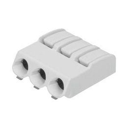 WAGO Wire-to-Board-Reihenklemme, SMD, 4mm Raster, Rechter Winkel, K&auml;figzugfederklemme, 3 Pole - 2060-453/998-404
