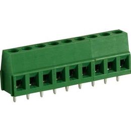RND Wire-to-Board-Reihenklemme, Durchsteckmontage, 5mm Raster, Rechter Winkel, Schraubklemme, 9 Pole - RND 205-00041