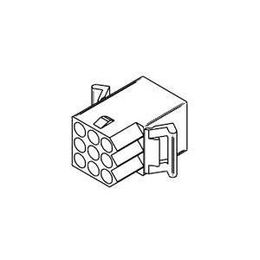 Molex Geh&auml;use, Buchse, Raster - 5.03 mm, Pole - 9, Reihen - 3, Polyamid, Packung &agrave; 10 St&uuml;ck - 03-09-1091