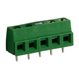 RND Wire-to-Board-Reihenklemme, Durchsteckmontage, 5mm Raster, Rechter Winkel, Schraubklemme, 5 Pole - RND 205-00048