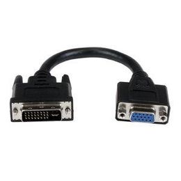 StarTech.com Videoadapter, DVI-Stecker - VGA-Buchse, Schwarz - DVIVGAMF8IN
