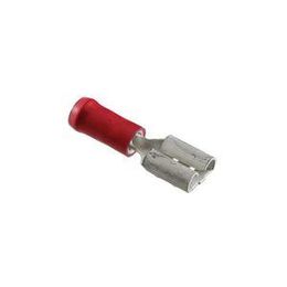 TE Connectivity - AMP Flachsteckverbinder, Teilweise isoliert, Rot, 0.3 1.5mm&sup2;, Buchse, Packung &agrave; 100 St&uuml;ck - 9-160583-5