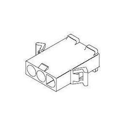 Molex Geh&auml;use, Stecker, Raster - 6.7 mm, Pole - 3, Reihen - 1, Polyamid - 19-09-2038