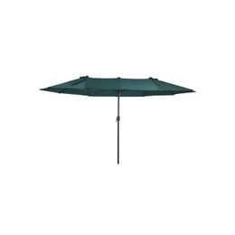 Outsunny Sonnenschirm Terrassenschirm mit Schirmständer Handkurbel