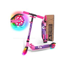 Apollo Cityroller LED City Scooter für Kinder Moonracer 125 mm Tretroller