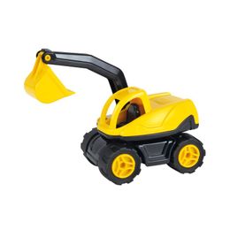 LENA Spielzeugauto WORKIES - BAGGER in gelb/schwarz