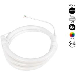 Intelligenter flexibler RGB-LED-Neon ic - 360º kreisförmig - Ø22mm - 2 Meter - 12V dc - 28W/m - IP65