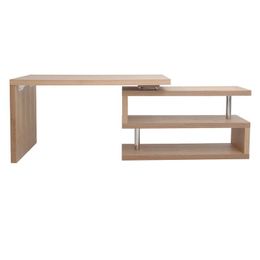 Miliboo Design-Schreibtisch Holz verstellbar max - Natur dunkel