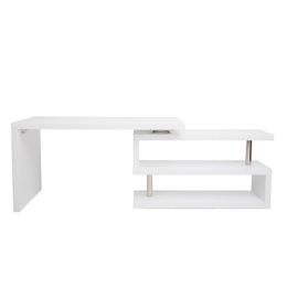 Miliboo - Design-Schreibtisch matt Weiß verstellbar max - Weiß
