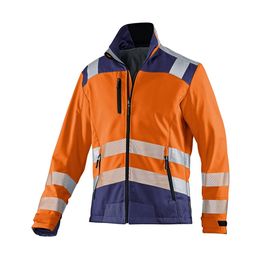 KÜBLER KÜBLER REFLECTIQ Softshell Jacke PSA 2 warnorange/dunkelblau 4XL - 1507 8427-3748-4XL