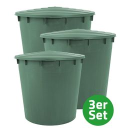 ONDIS24 Regentonne Sparpaket 1500 Liter (3x500 L)mit Verbinderset